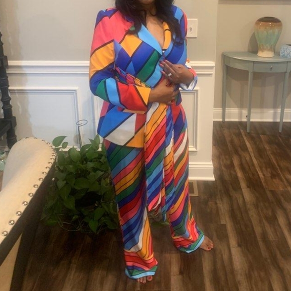 L'ATISTE | Pants & Jumpsuits | Womens Multi Color Suit | Poshmark